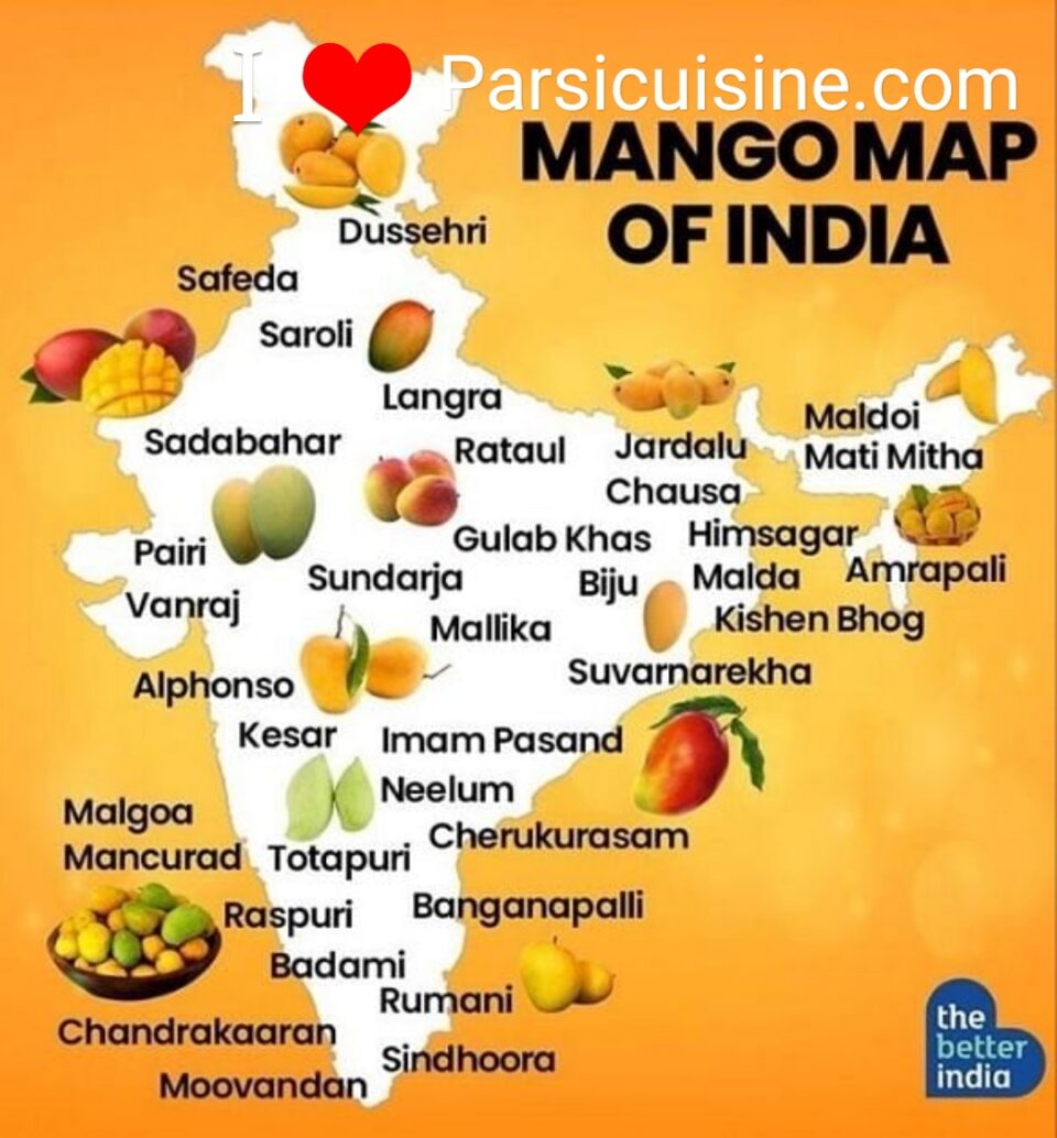 Mango Map of India – ParsiCuisine.com